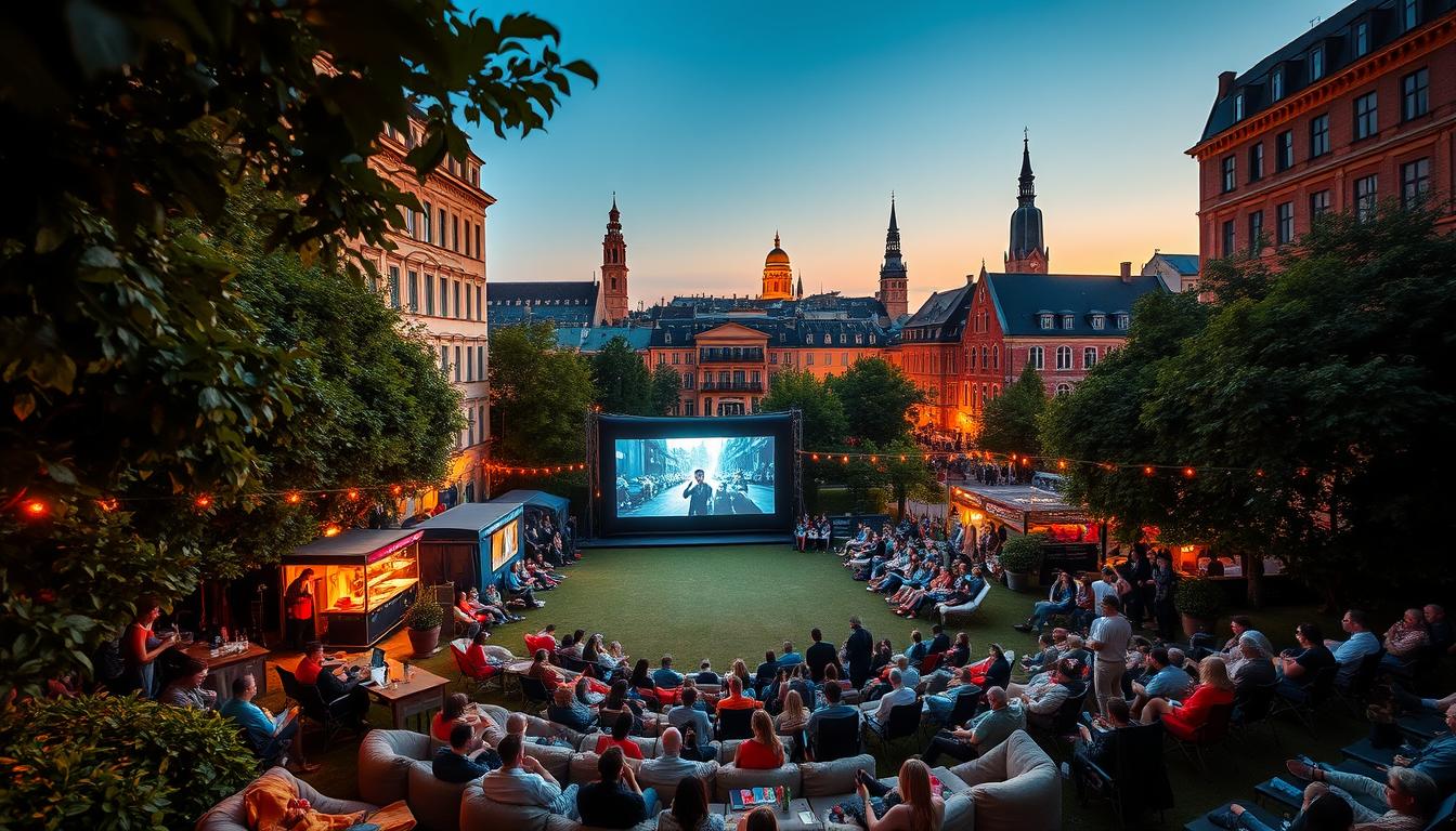 Open Air Kino Jungfernstieg